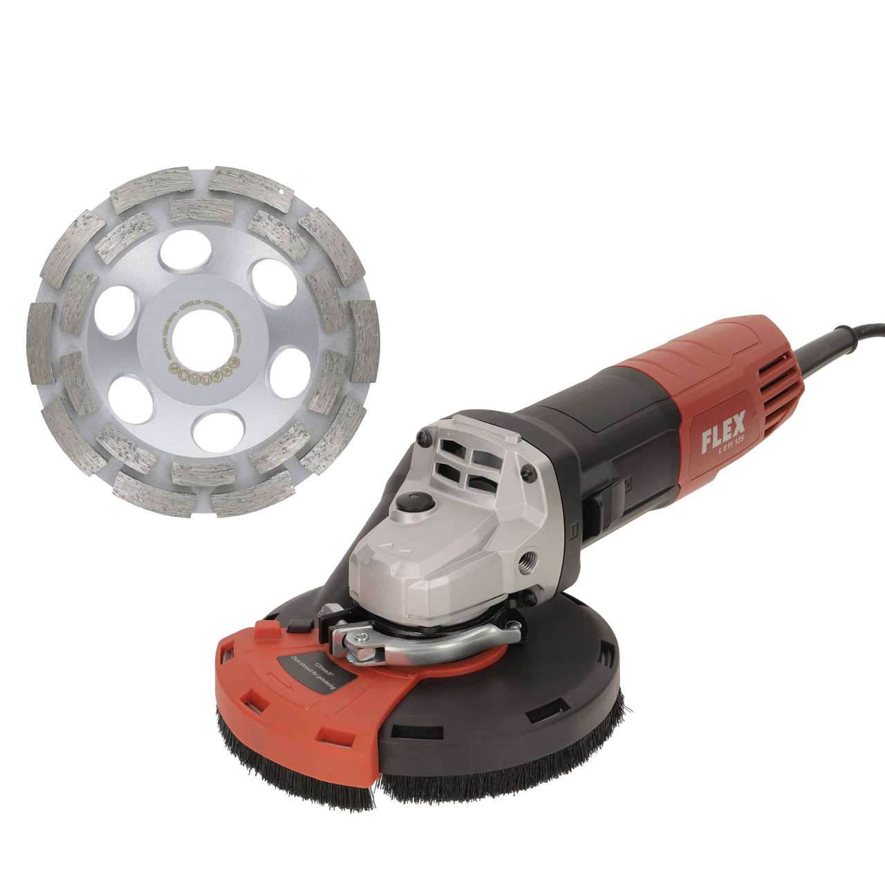 FLEX Betonschleifer Set - Sanierungsfräse - Schleifset mit Diamantschleiftopf